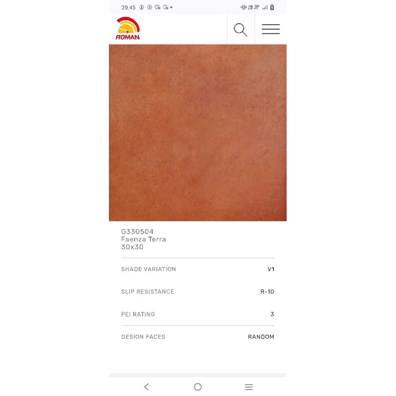 Jual Roman Keramik 30x30 G330503 Faenza Savanna Lantai Merah Carport ...