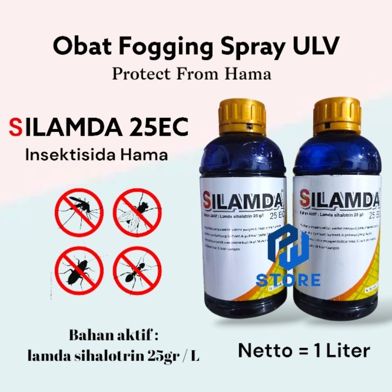 Jual Obat FOGGING Silamda 25 EC Nyamuk Lalat Kecoa dll Setara Icon 25 EC- 1 Liter | Shopee Indonesia