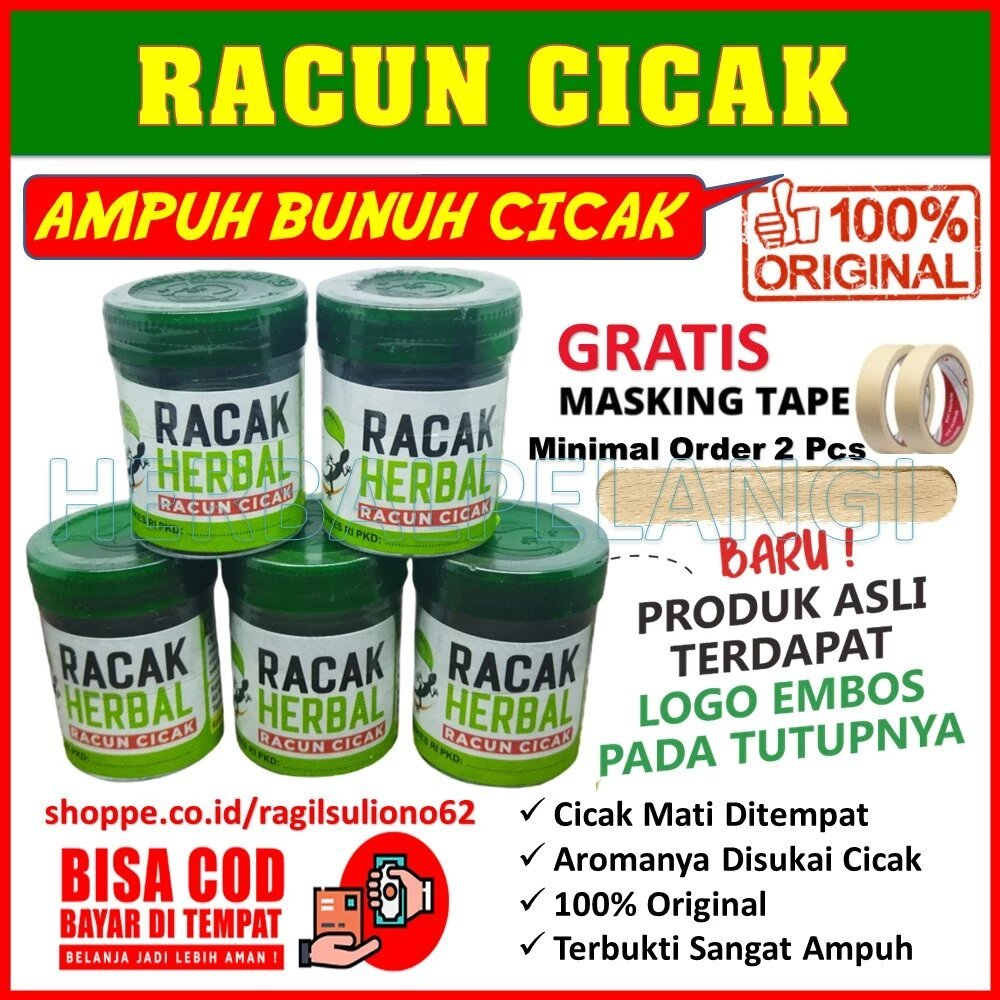 Jual Racun Cicak Ampuh - Racak Herbal - Racun Cicak Herbal Original ...