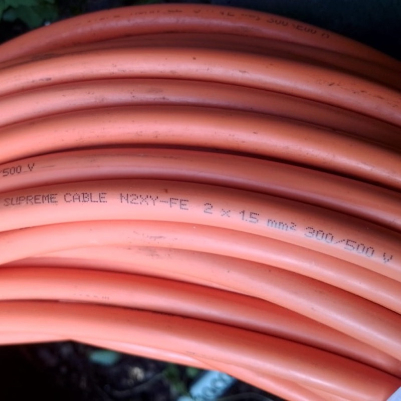 Jual Kabel FRC Fire Resistant Cable N2XY-FE 2x1,5mm 78m 78 meter Supreme Original | Shopee Indonesia