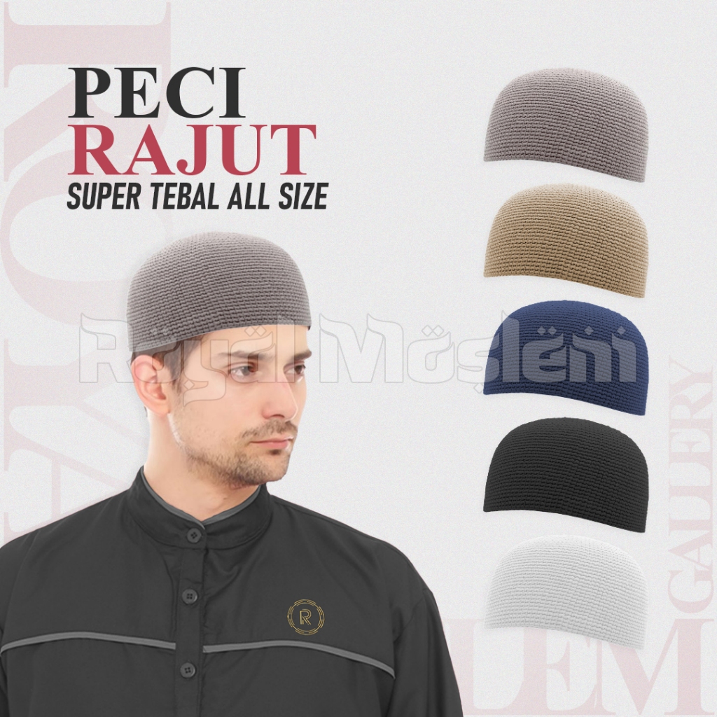 Jual Peci Yaman Rajut Tebal Royal - Songkok kopyah topi muslim kopiah ...