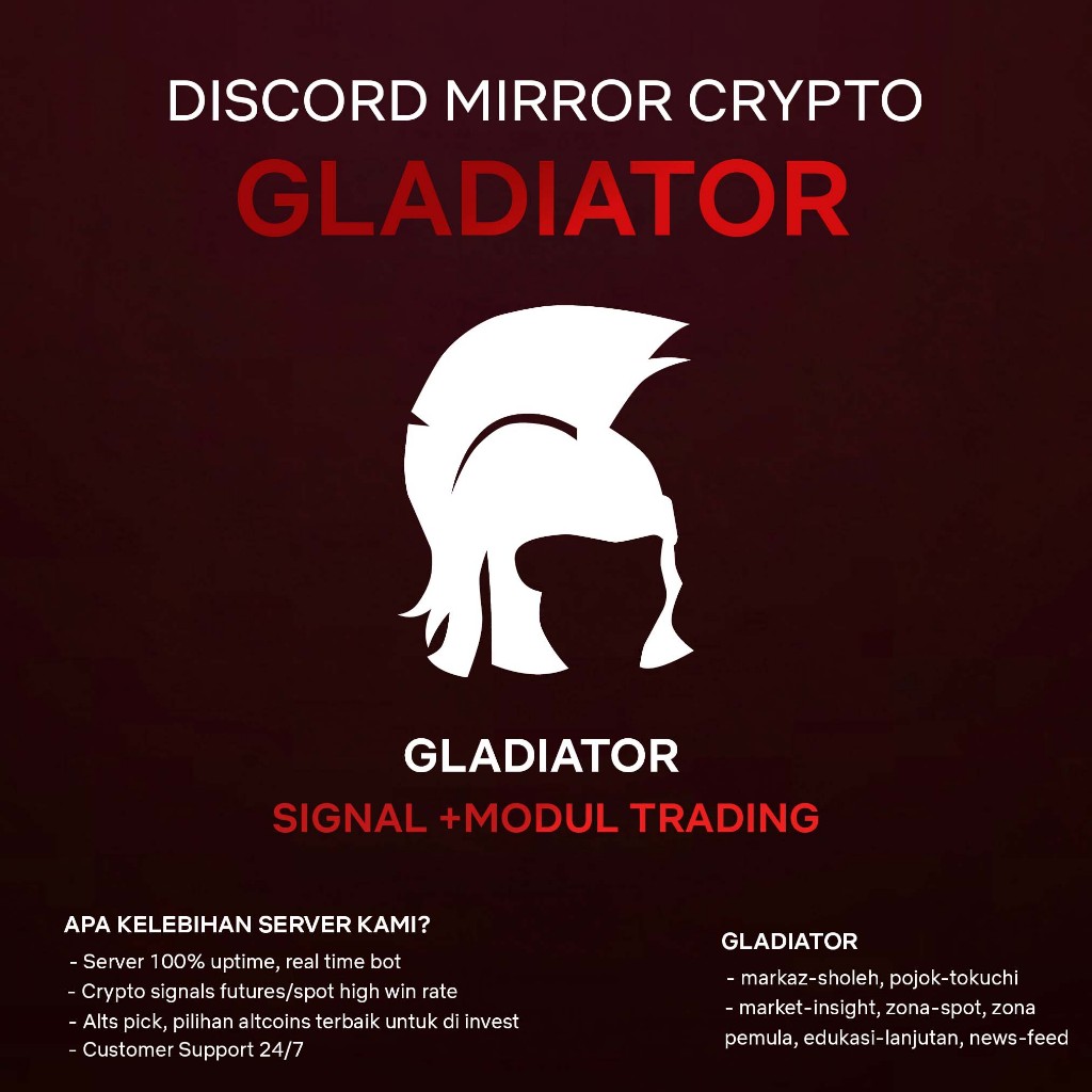 Jual DISCORD MIRROR GLADIATOR SIGNAL + MODUL TERLENGKAP | Shopee Indonesia