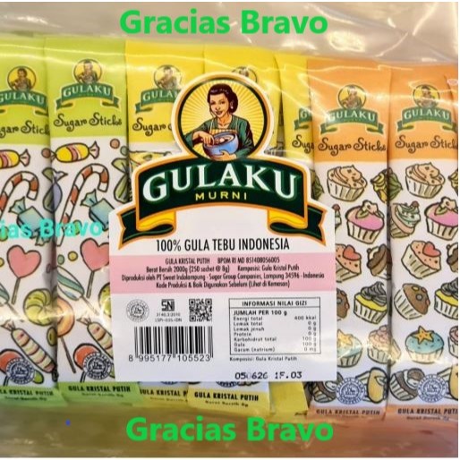 Jual Refill GULAKU Gula Saset Stik 8gr x 125 saset - Refill Sugar Stick ...