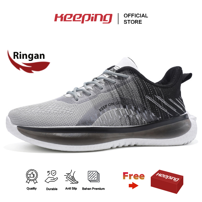 Jual Keeping Sepatu Sneakers Pria Ringan Sepatu Cowok Original Sepatu ...