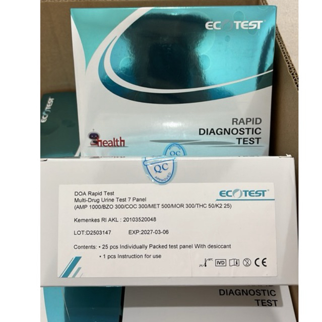 Jual ECOTEST Multi Drug Abuse Test 7 Parameter K2 | Shopee Indonesia
