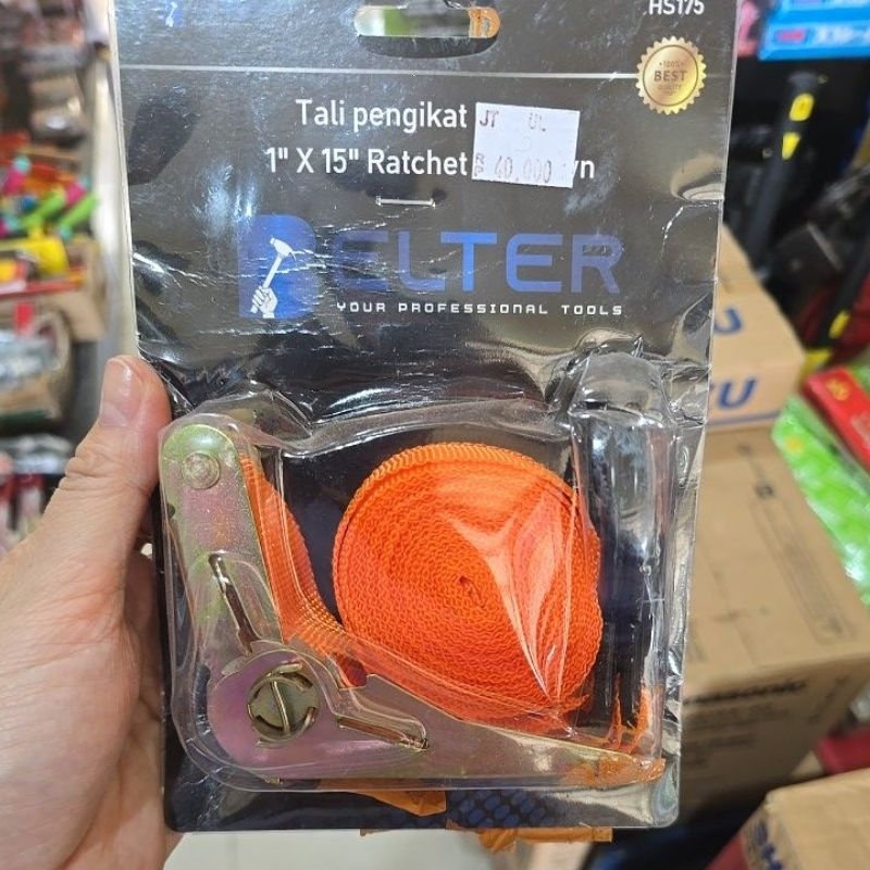 Jual alat pengikat barang ELTER 1" x 5meter / tali pengikat barang 1" x ...