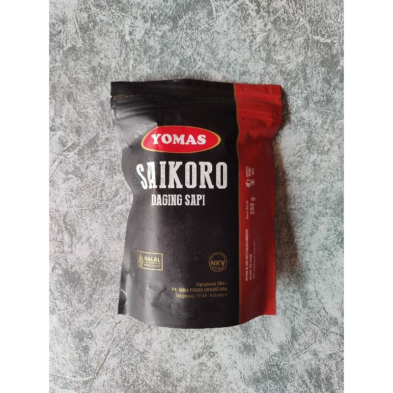 Jual YOMAS BEEF SAIKORO 250gr | Shopee Indonesia