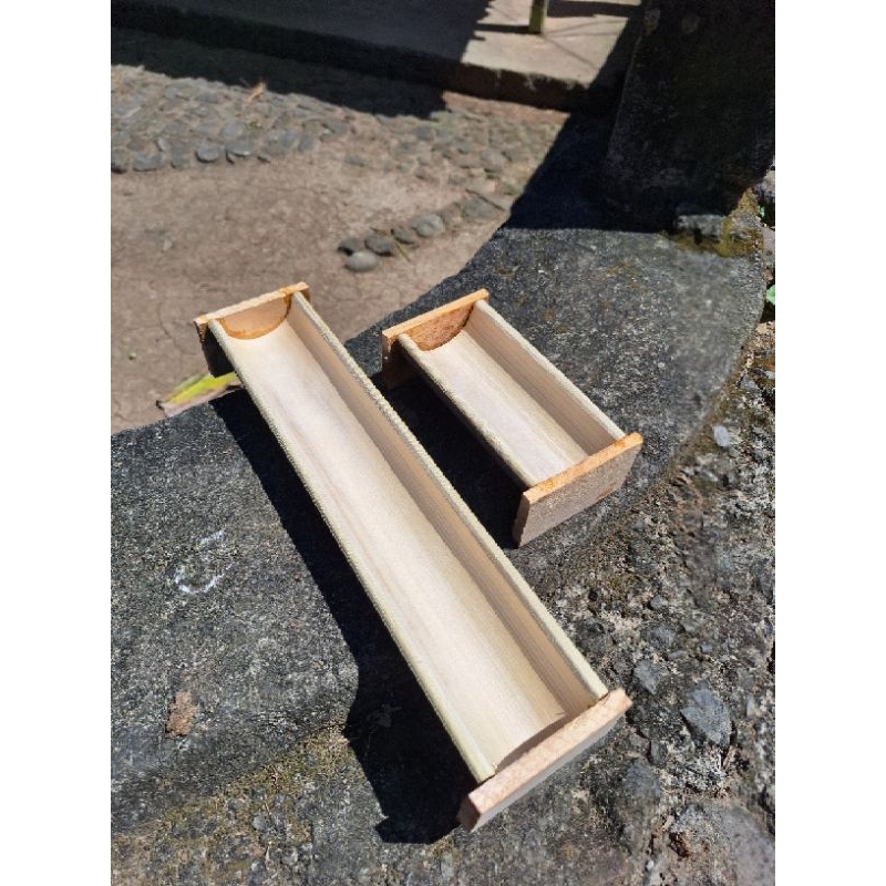 Jual Tempat Pakan Ayam Dari Bambu ukuran 35cm & 15cm | Shopee Indonesia
