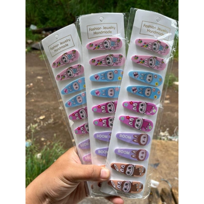 Jual 10 PCS JEPIT LABUBUJEPIT TIPTOP LABUBU JEPIT RAMBUT ANAK KARAKTER ...