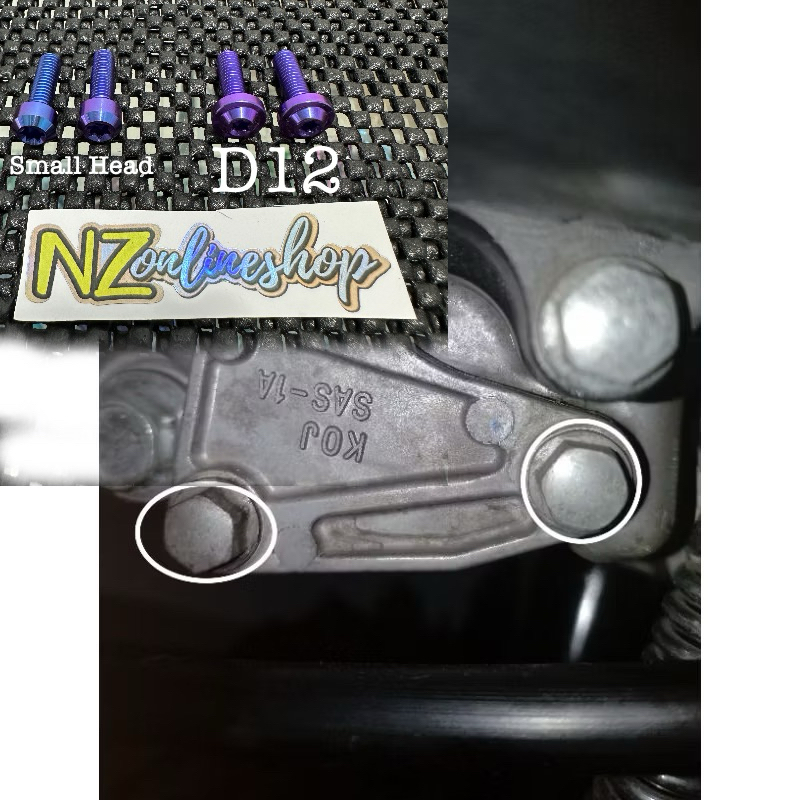 Jual BAUT TITANIUM TUTUP FILTER OLI BEAT DELUXE SCOOPY GENIO HARGA 2 ...