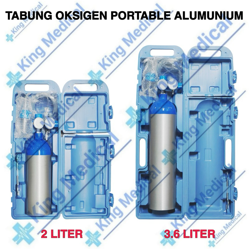 Jual Tabung Oksigen Alumunium Portable Travelling 2 L (Liter) | Shopee Indonesia
