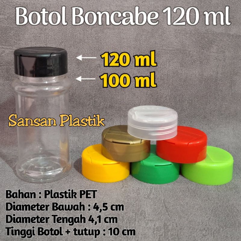 Jual Botol Bon Cabe 120 ml / Botol Tabur 120 ml / Botol Lada / Botol ...