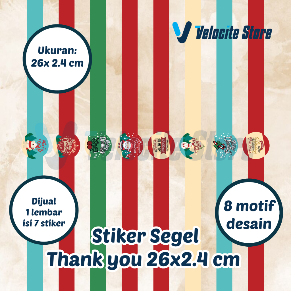 Jual STICKER SEGEL NATAL/MERRY CHRISTMAS/XMAS/TOPLES/STIKER SEGEL NATAL ...