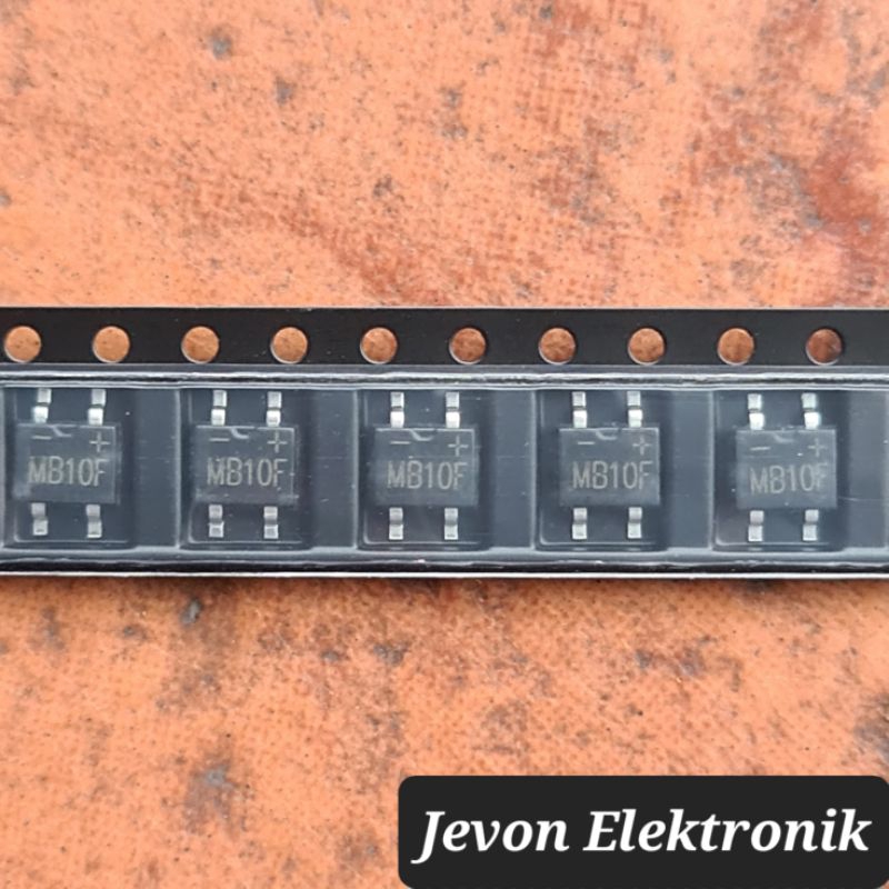 Jual MB10F DIODE SMD 0.8A 1000V BRIDGE RECTIFIER DIODA PENYEARAH 10F MBF 0.8 0,8 A AMPERE 1000 V ...