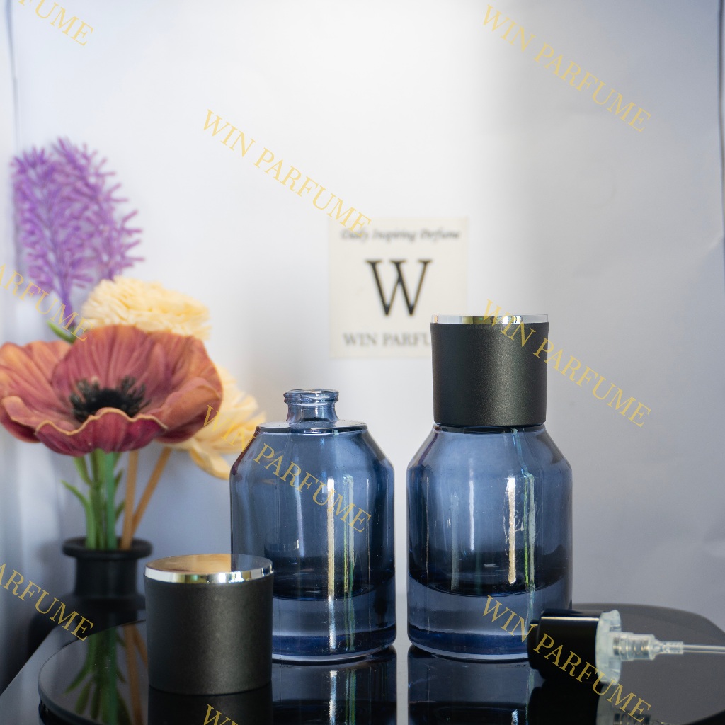 Jual Botol Parfume Mewah 30ml Hertic Hitam Glossy Semi Press Tutup ...