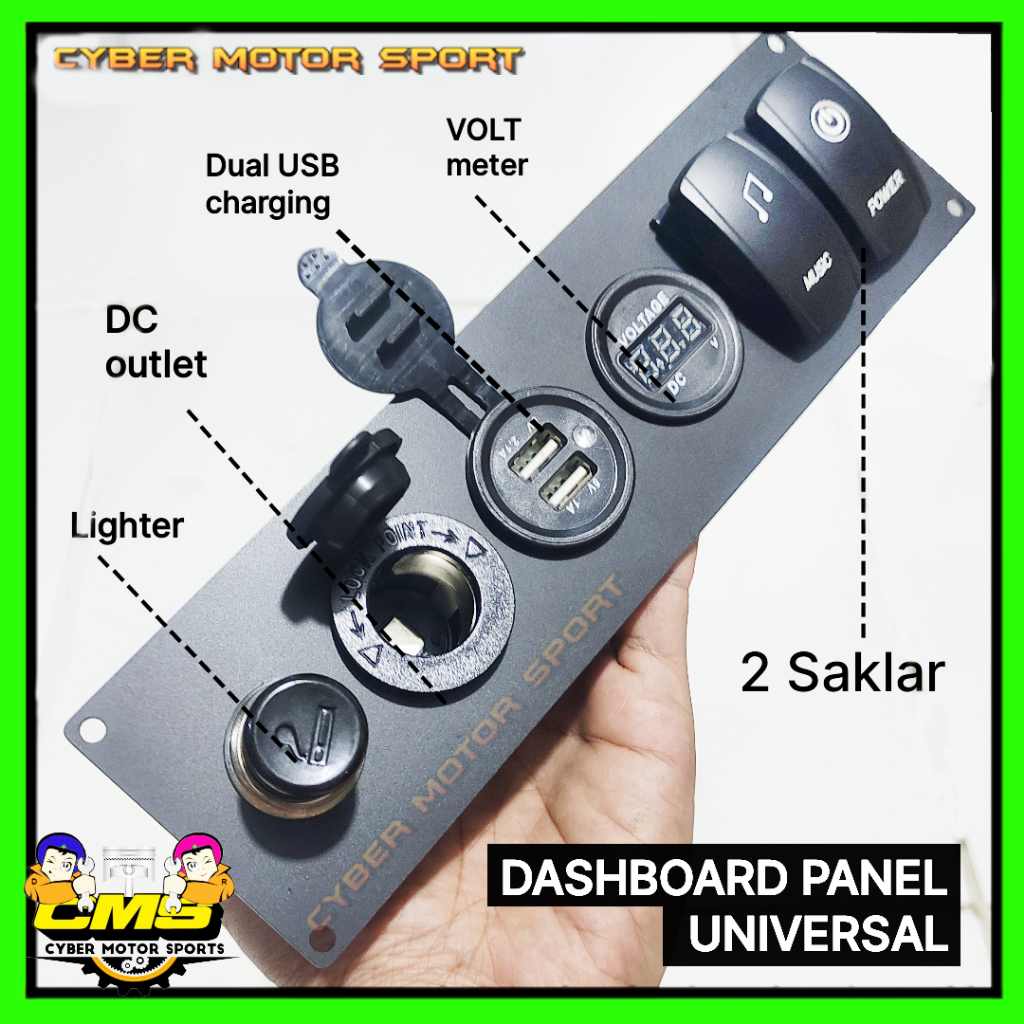 Jual Dashboard mobil panel add on . saklar panel indikator mobil 2 ...