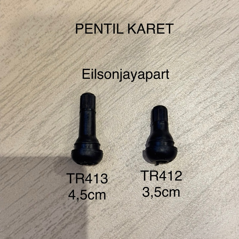 Jual PENTIL KARET PANJANG PENDEK TUBELESS TUBLES PANJANG 3,5 CM PANJANG ...