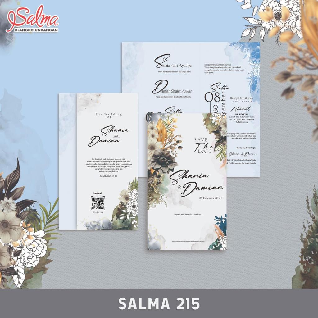Jual Blangko Undangan Salma 215 | Blangko Undangan | Undangan Murah | Kertas Undangan Kosong ...
