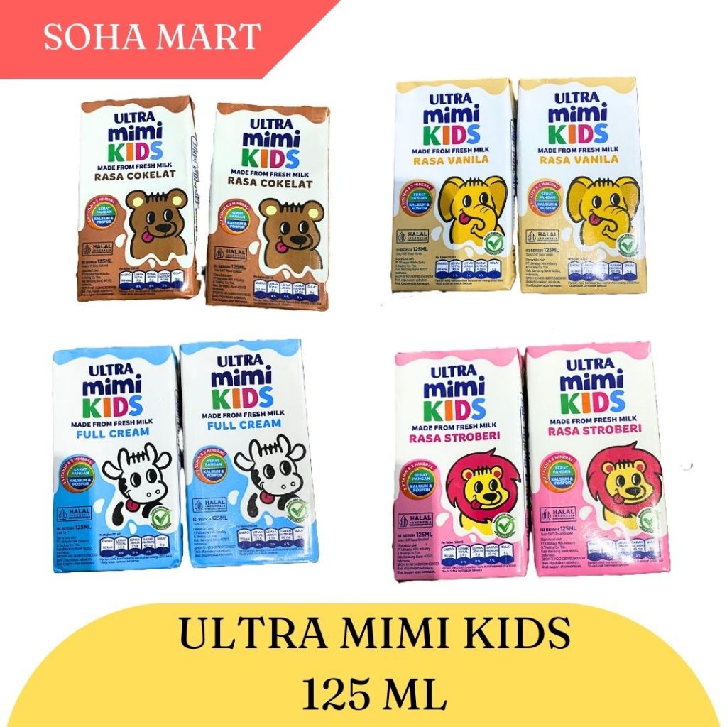 Jual Soha Mart Ultra Mimi Kids All Varian (125ml) | Shopee Indonesia