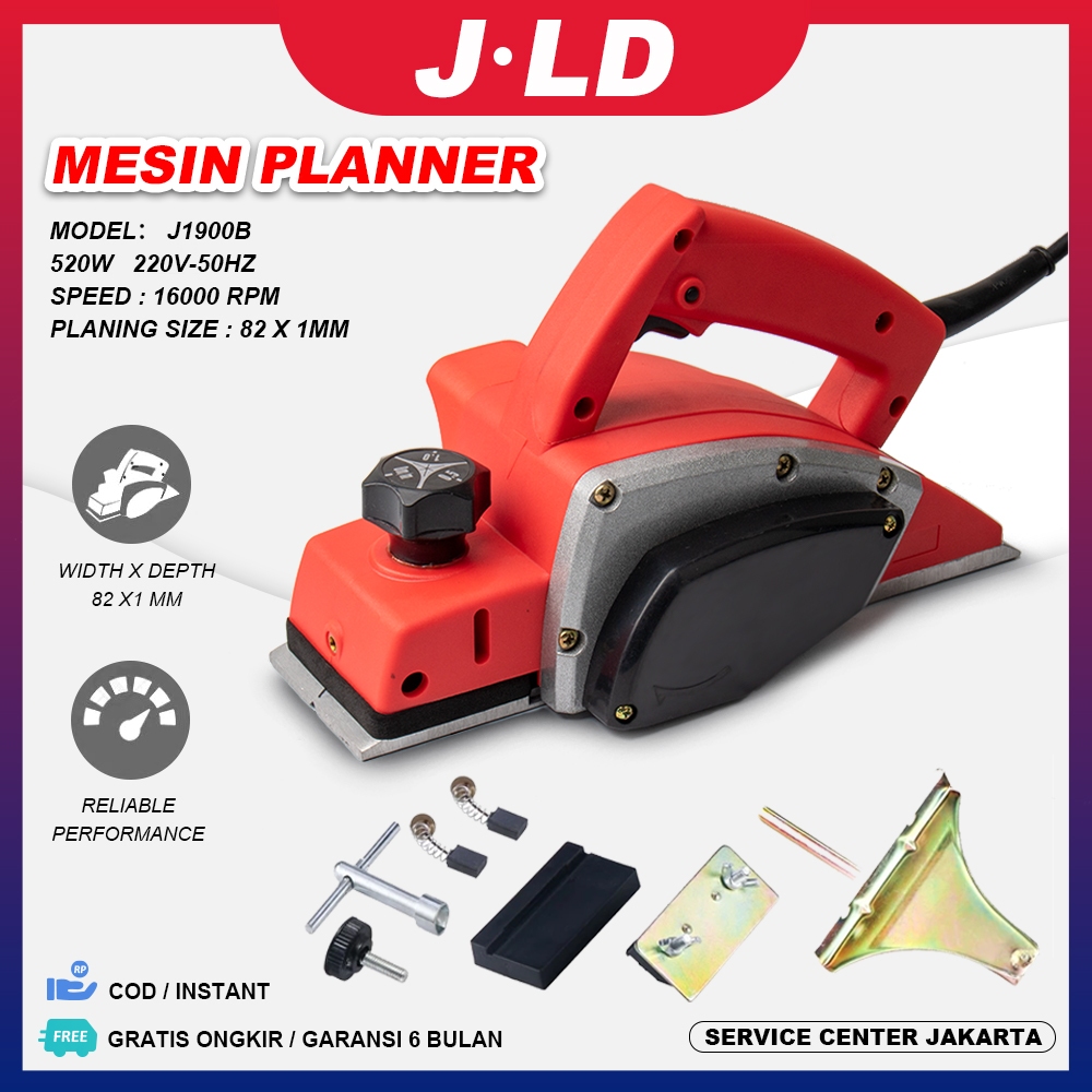 Jual JLD Mesin planner 440w Mesin Serut Kayu Electric Wood Planer ...