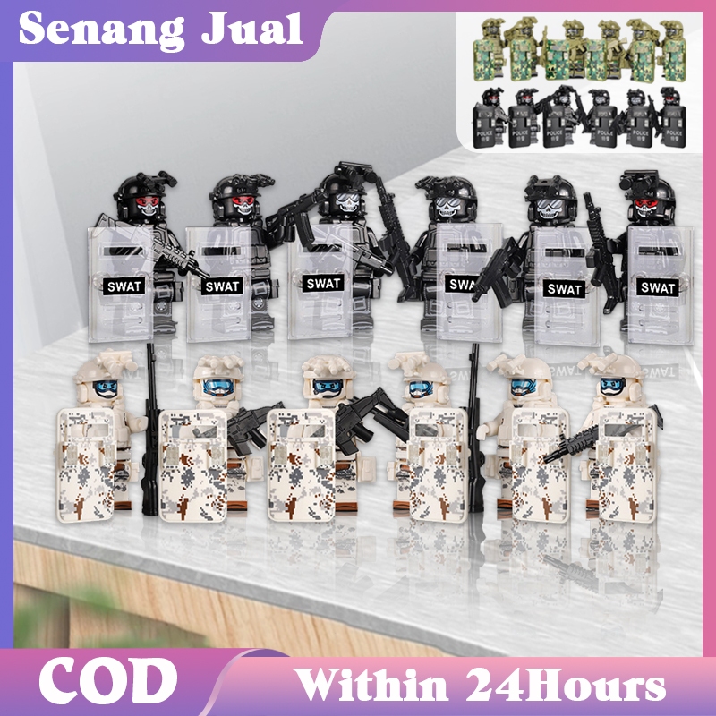 Jual Mainan Militer Anak / Minifigure Army Rakitan / Boneka Pasukan ...