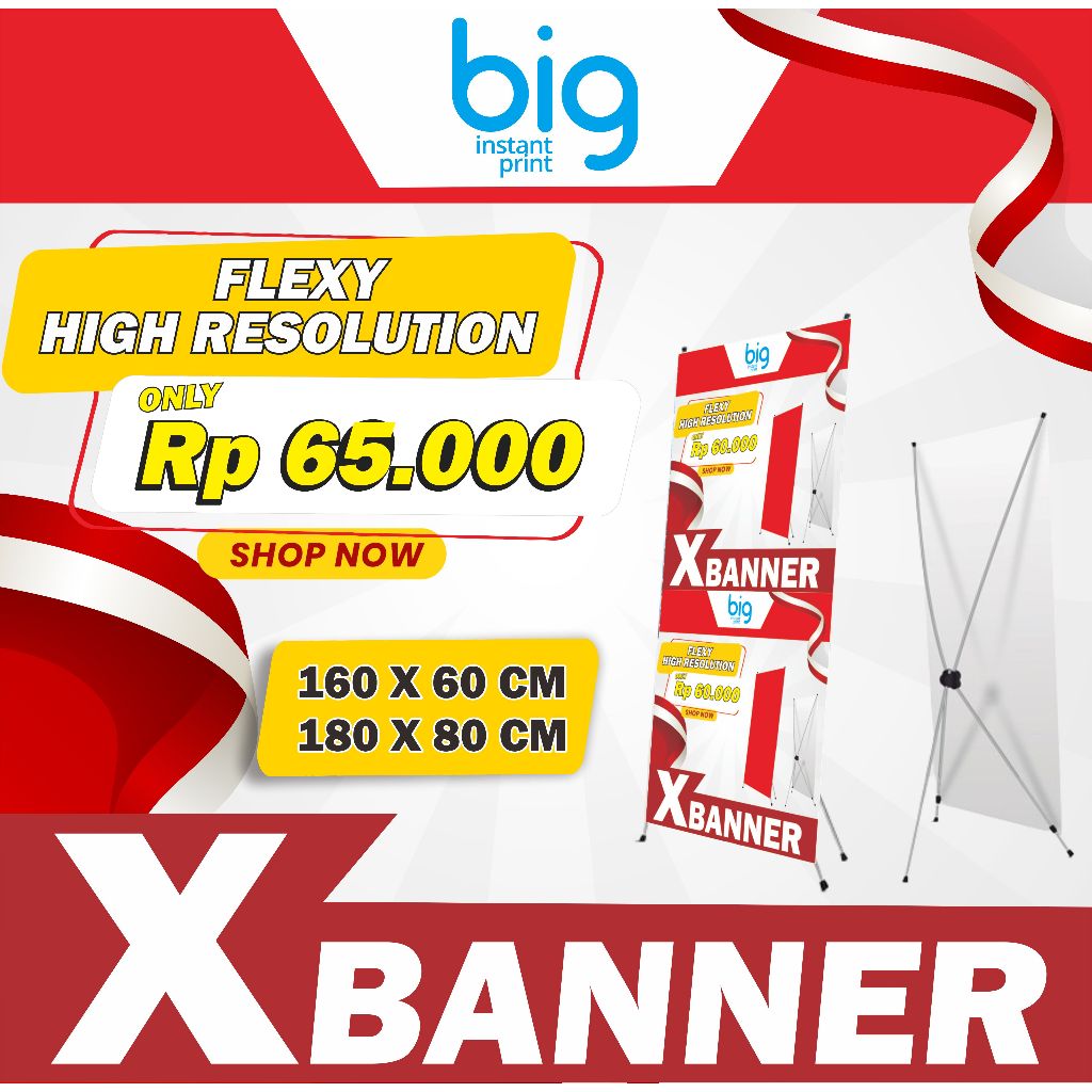 Jual PROMO X BANNER 2025 FLEXY HIGHRES | READY STOCK! PRINT MESIN ...