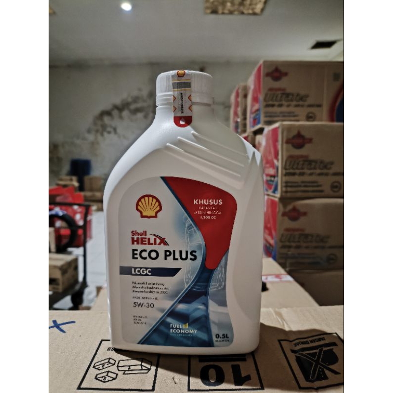 Jual Oli Mobil LCGC Shell Helix ECO Plus 5W-30 0.5L / Oli Mesin Mobil ...