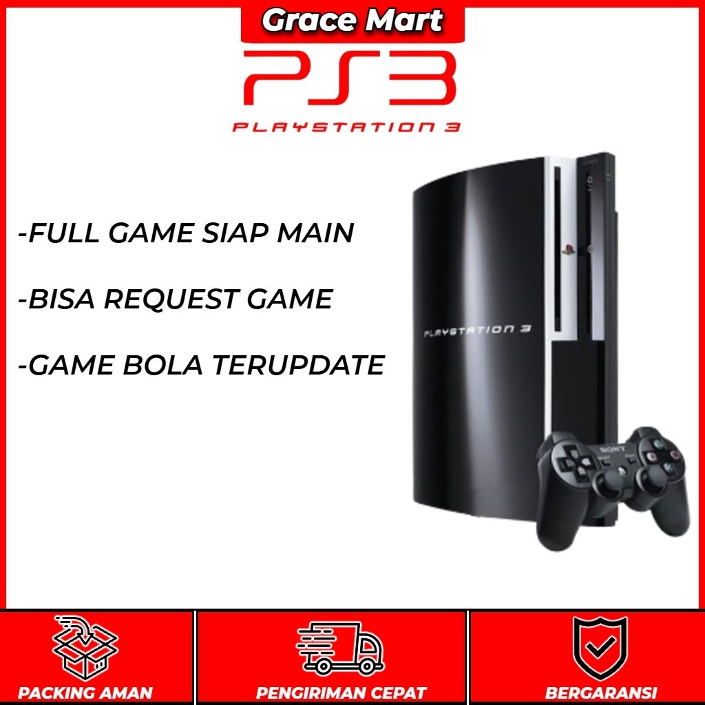 Jual PS3 Fat Playstation 3 Tebal Hardisk 500GB Full Game TerUPDATE ...