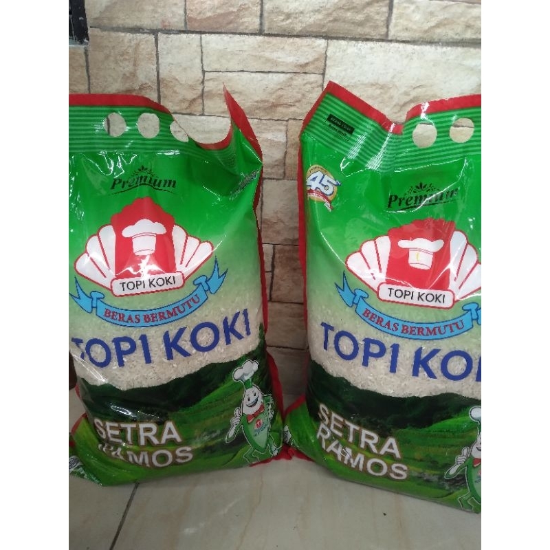 Jual BERAS TOPI KOKI 5 KG | Shopee Indonesia
