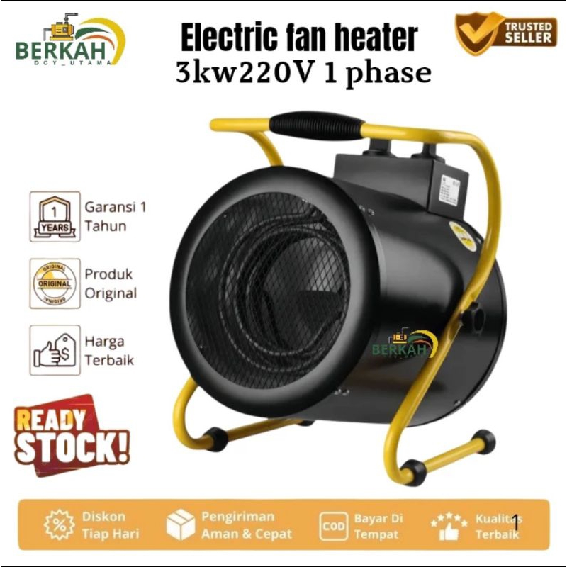 Jual Air Heater Pemanas Ruangan 3KW 220V Blower Pemanas Ruangan 3 KW ...