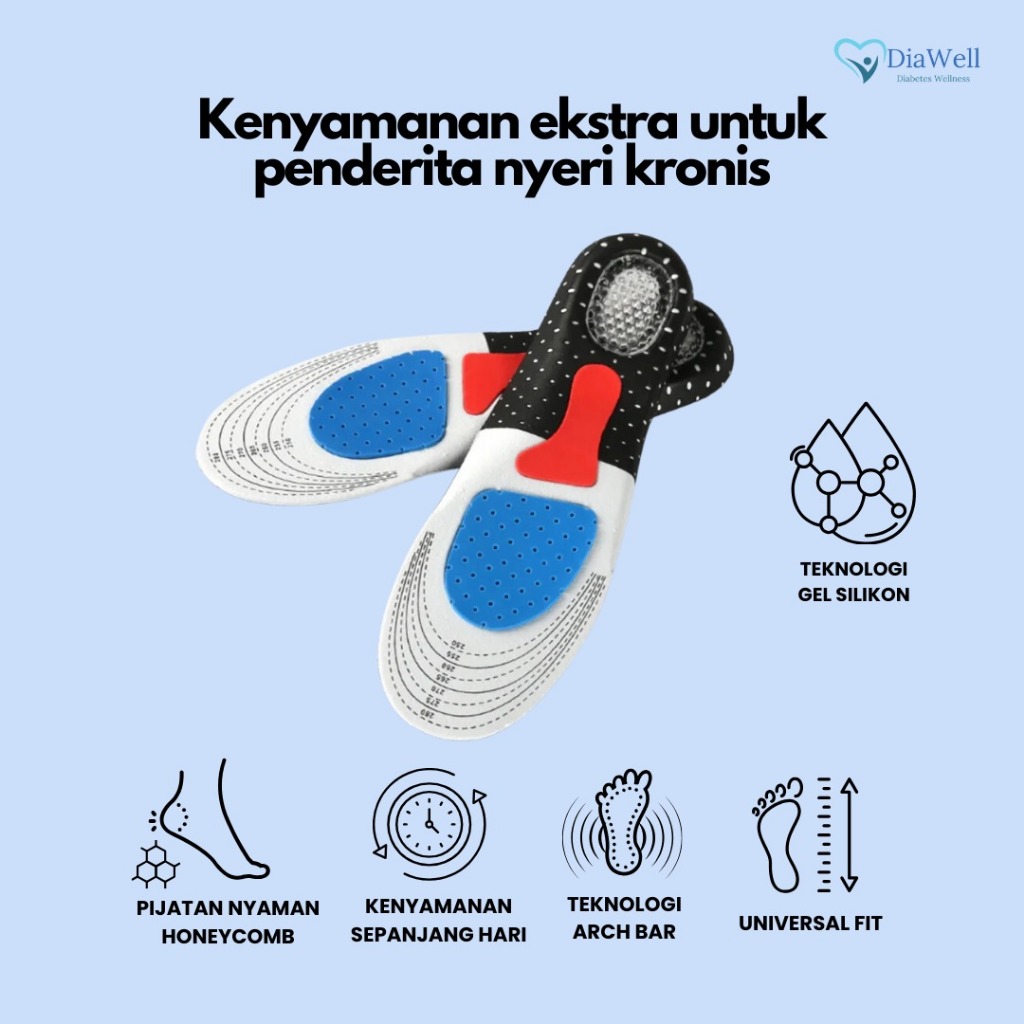 Jual Insole Plantar Faciitis Diawell - Meringankan Nyeri Kaki Pijat ...