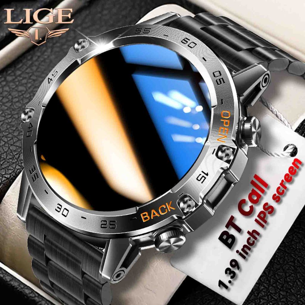 Jual LIGE Jam Tangan Pintar Panggilan Bluetooth Asli Pria 100+ Jam ...