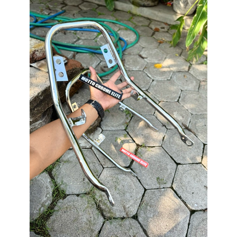 Jual BEGEL GL100 BEHEL GL 100 CHROME CROME ORIGINAL BAHAN TEBAL DETAIL ...