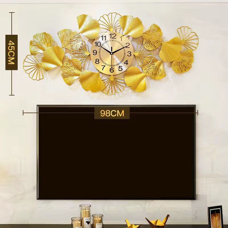 Jual Jam Dinding Besi Quartz Desain Eropa Mewah 98 cm – Gaya Klasik ...