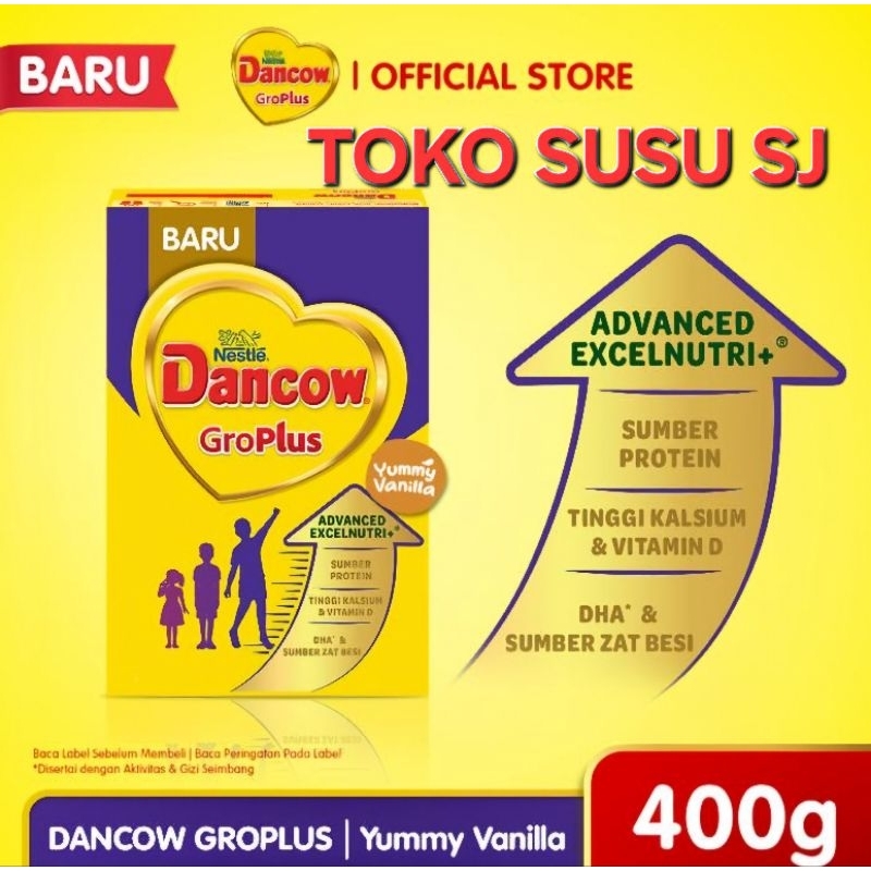 Jual DANCOW NESTLE GROPLUS 400 GRAM/400GR/GRO PLUS/GROWPLUS | Shopee ...