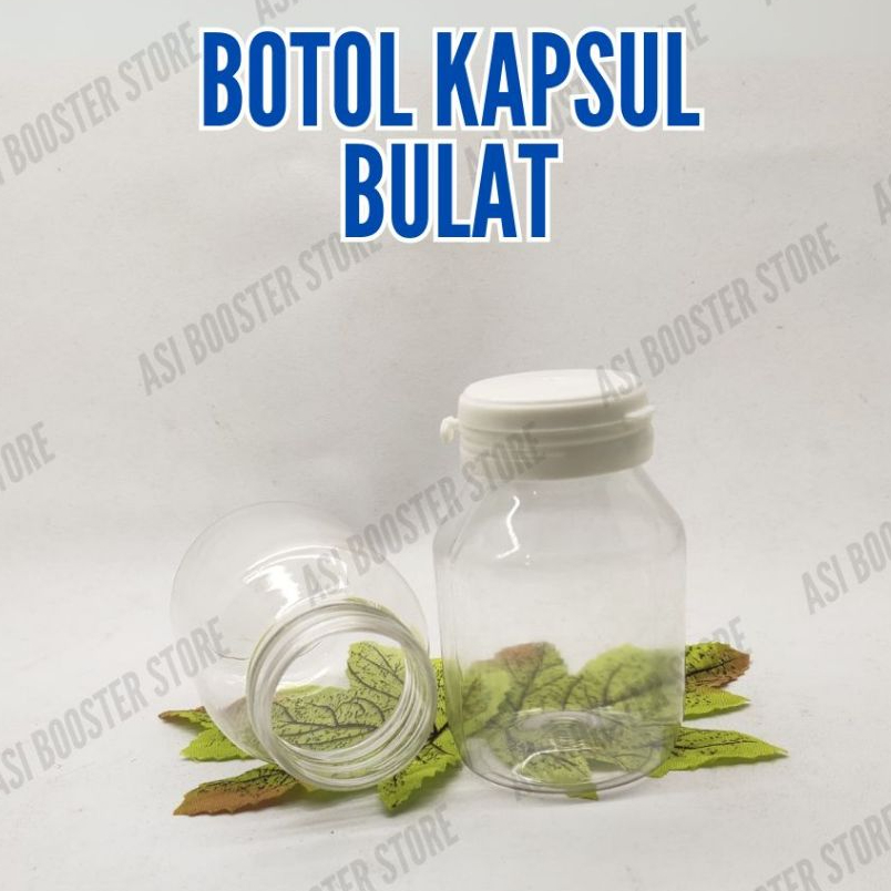 Jual Botol Kapsul Bulat Bening isi 60 Ukuran 120 ml botol obat kapsul ...