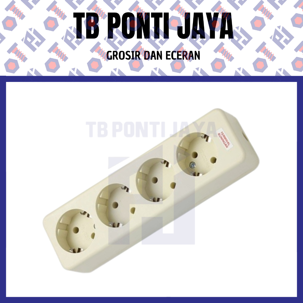 Jual Stop Kontak Uticon Arde 4 Lubang ST-148 Cream | Shopee Indonesia