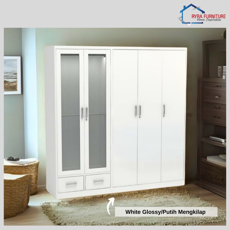 Jual PRO DESIGN - SPIEGEL 5P FGD MWD LEMARI PAKAIAN BESI 5 PINTU DENGAN ...