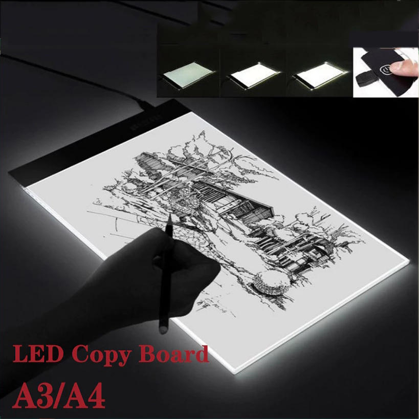 Jual A4 Tracing Board LED Drawing Stensil Board Papan Jiplak Gambar LED ...