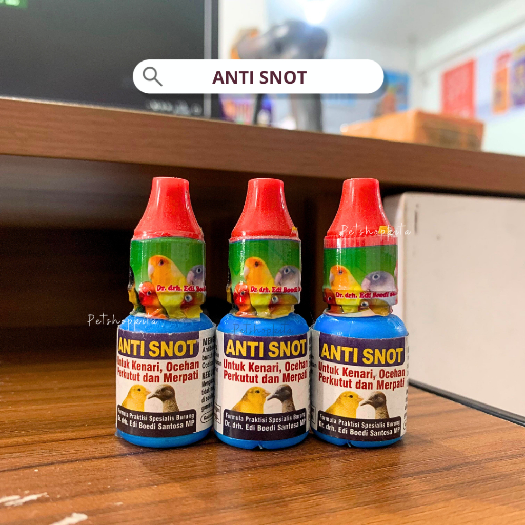 Jual ANTI SNOT DR EDHI EDI BOEDI OBAT VITAMIN BURUNG SAKIT MATA SNOT ...