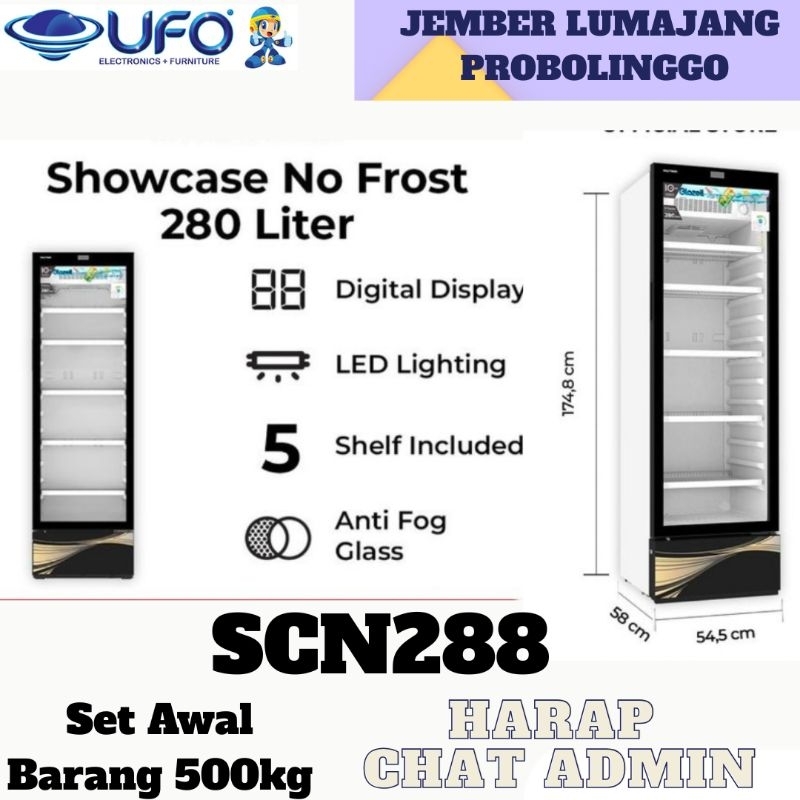 Jual POLYTRON SCN288 KULKAS Showcase 280 Liter | Shopee Indonesia