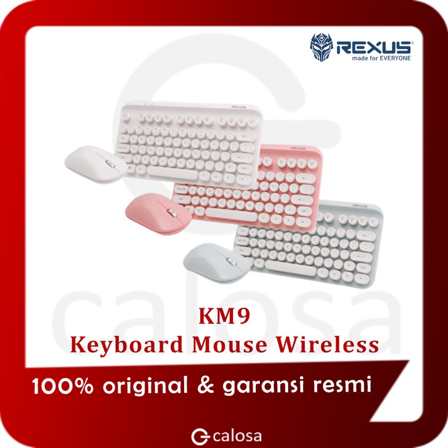 Jual Rexus Keyboard + Mouse Wireless KM9 Combo Garansi Resmi -Mint ...