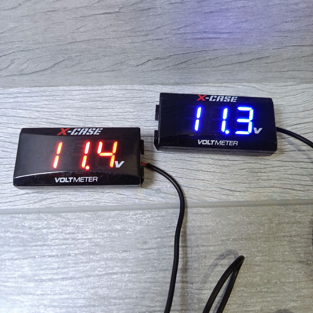 Jual Voltmeter ACCU Digital 12V Voltmeter Aki Motor Waterproof Pengukur ...