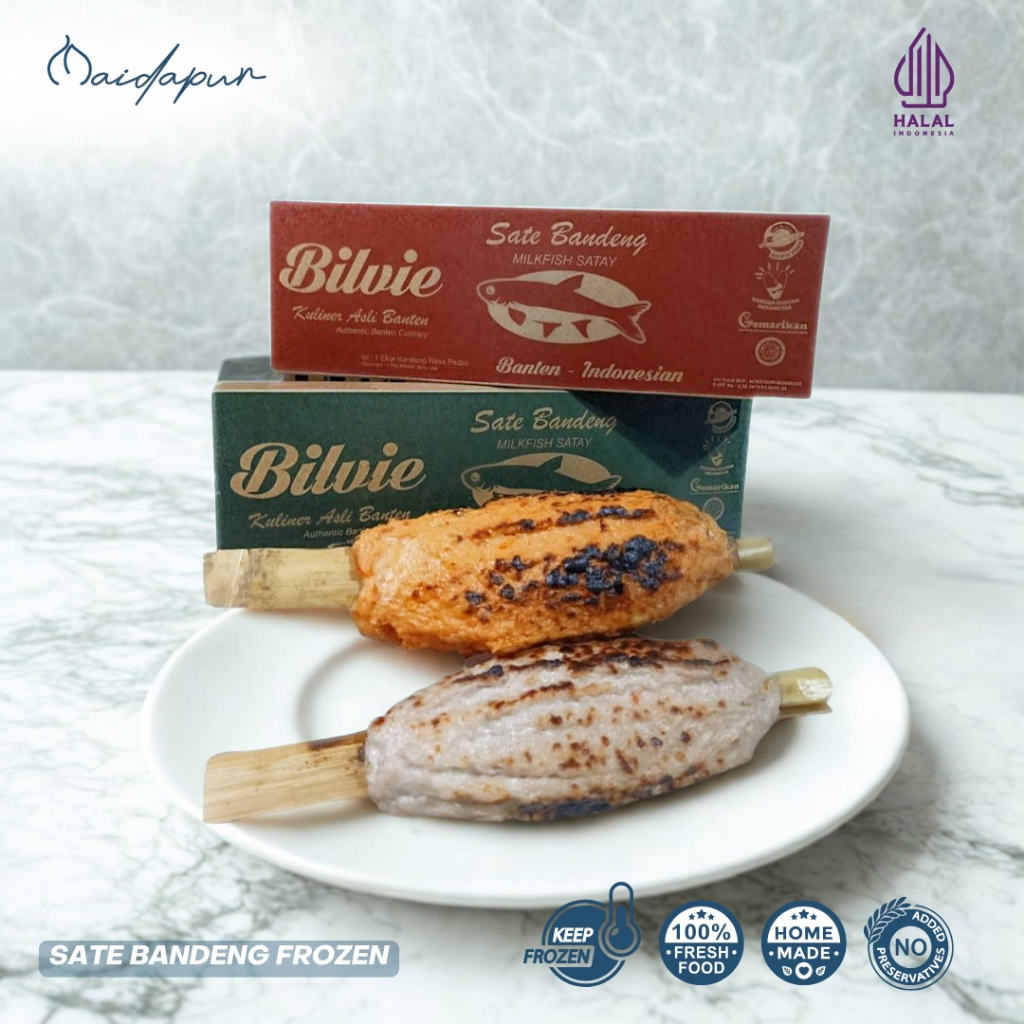 Jual Bilvie Sate Bandeng Frozen – Tanpa Duri, 350gr, Khas Banten, Rasa ...