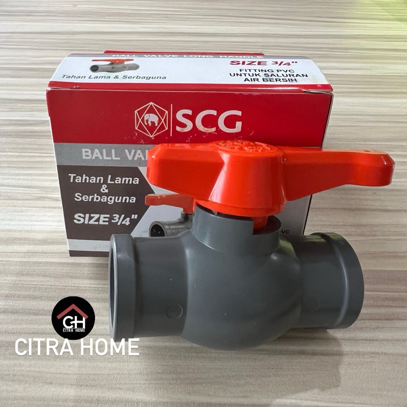 Jual SCG Ball Valve uPVC 3/4 inch AW | Shopee Indonesia