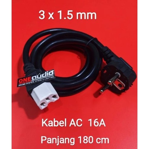 Jual Kabel AC Huper Mixer Equalizer 3x1.5 mm panjng 180 cm Dll | Shopee ...