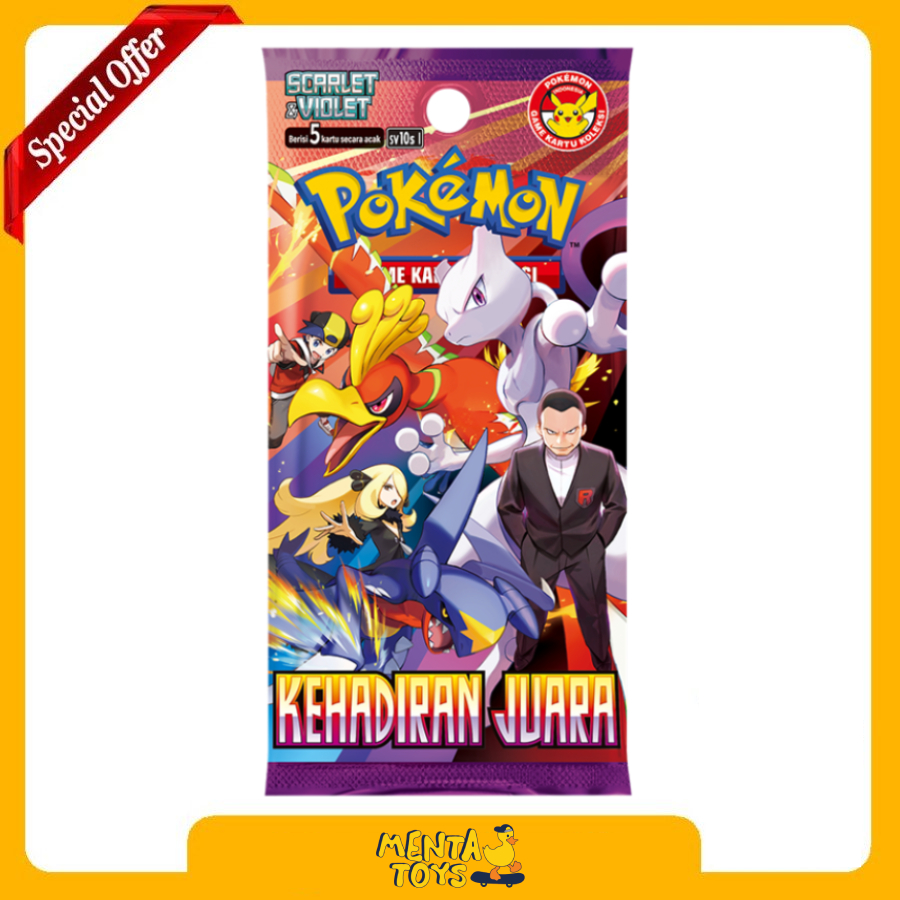 Jual Kartu Pokemon TCG Indonesia - Tim Roket Kehadiran Juara Booster Pack sv10s | Shopee Indonesia