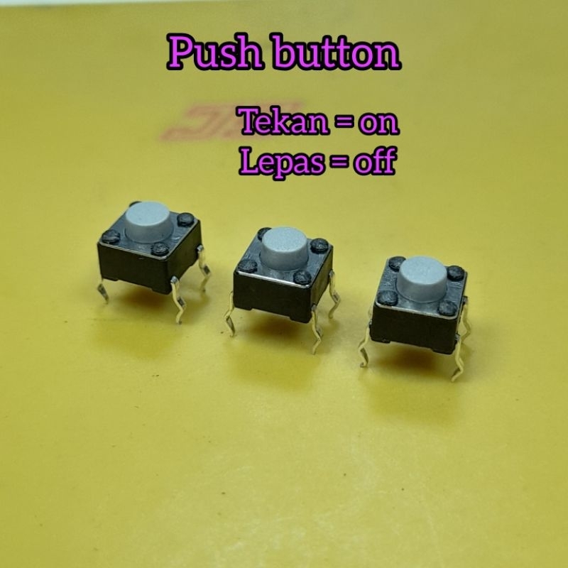 Jual Tactile Switch Push Button Saklar Kecil Push On Tact 6x6x5mm Tekan ...