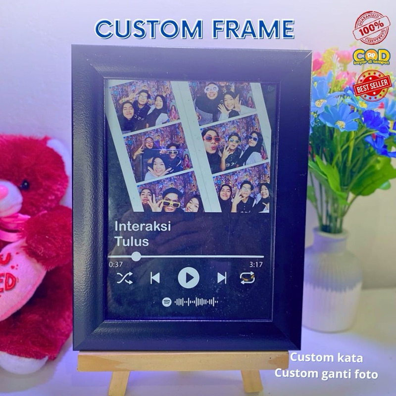 Jual Custom Frame Spotify - Bingkai Foto Aesthetic Kado Ulang Tahun ...