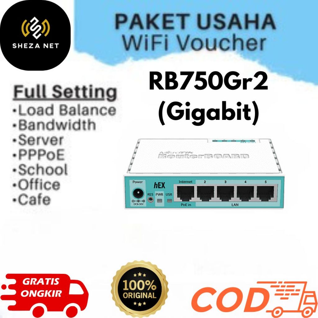 Jual Mikrotik Rb750gr2 Full Setting Hotspot Voucher Siap Pakai RT RW ...